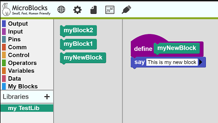 How to create a library - by Turgut Guneysu | MicroBlocks Wiki